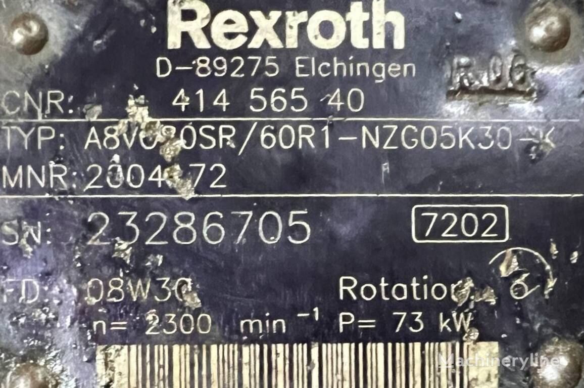 Rexroth A8VO80SR/60R1-NZG05K30 ( R909603705; 414 565 40 ) hidraulična pumpa