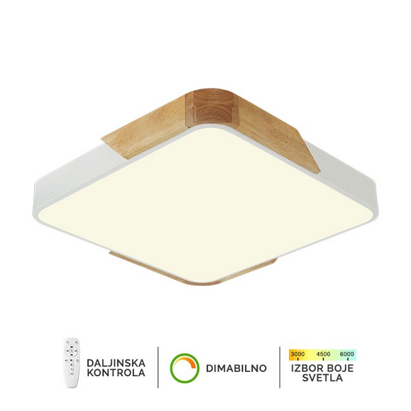 LED plafonjera F2812-30C 30W 3000-6400K WH+WD