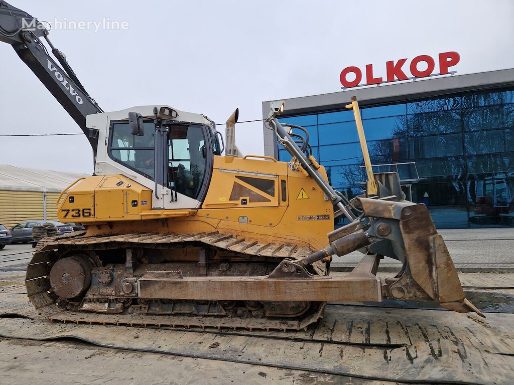 Liebherr PR 736 LGP + Trimble Earthworks 3Dual GNSS buldožer