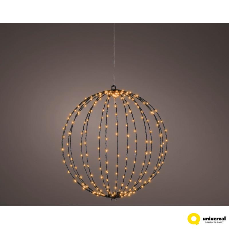 FIGURA NOVOGODIŠNJA LOPTA SA LED SVETLOM 38CM OUTDOOR 491677