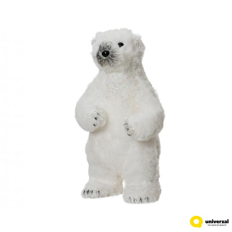 FIGURA NOVOGODIŠNJA MEDVED 29CM WHITE 707573