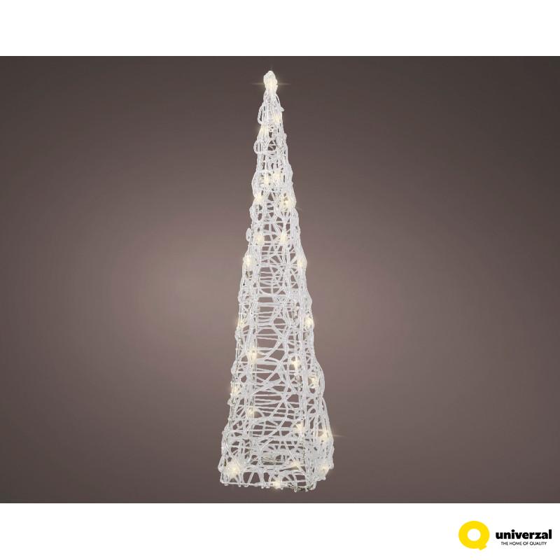 FIGURA NOVOGODIŠNJA SA LED SVETLOM OBLIK KUPE 58CM OUTDOOR 491436