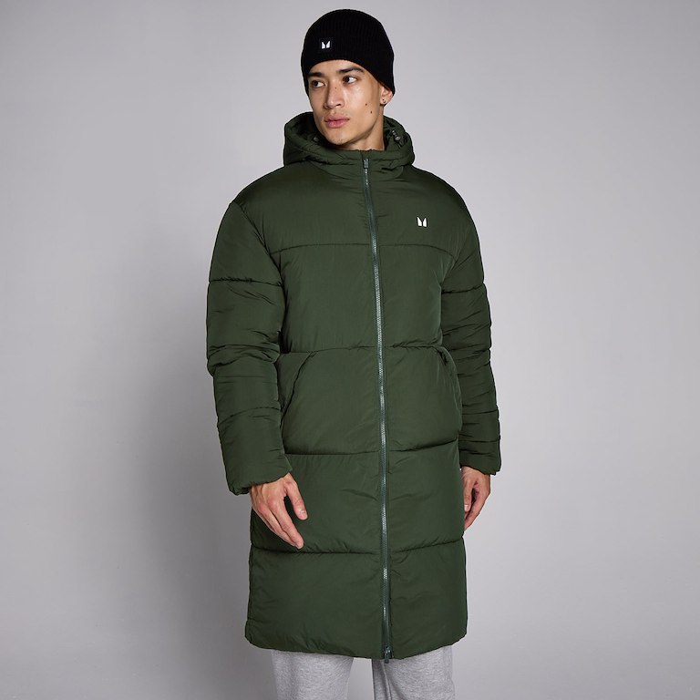 MP Men's Long Puffer Jacket - muška jakna - tamnozelena