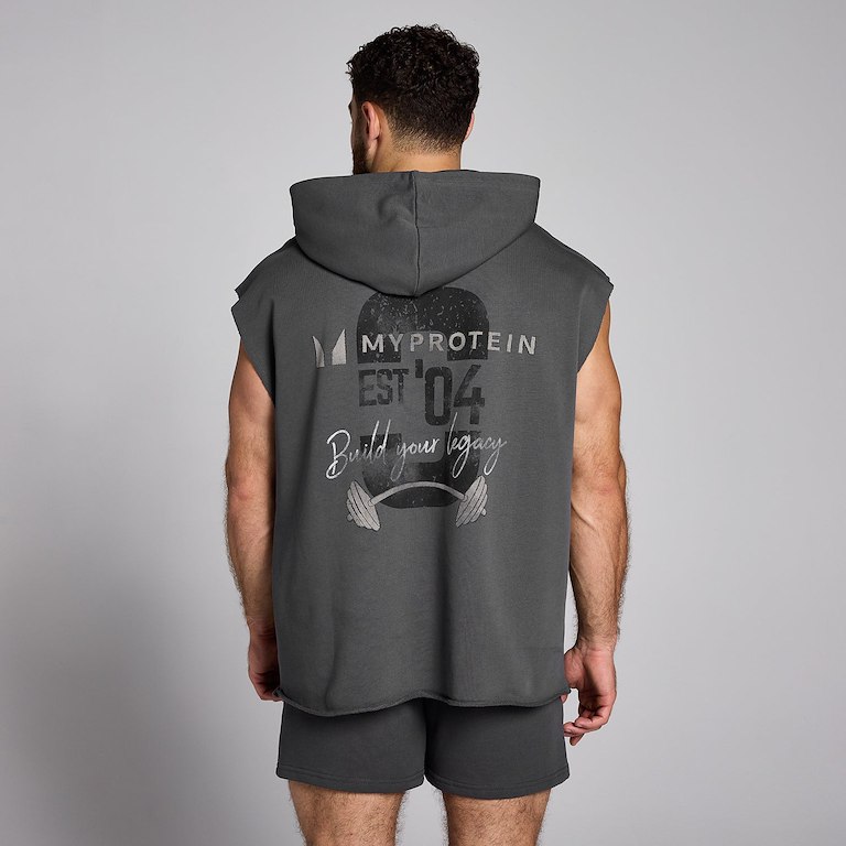 MP Men's Origin Graphic Hooded Vest - muška majica sa kapuljačom - ispranosiva