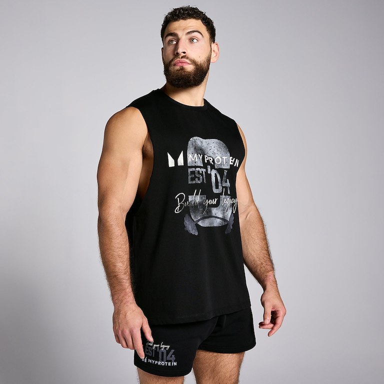 MP Men's Origin Graphic Vest - muška majica bez rukava - crna