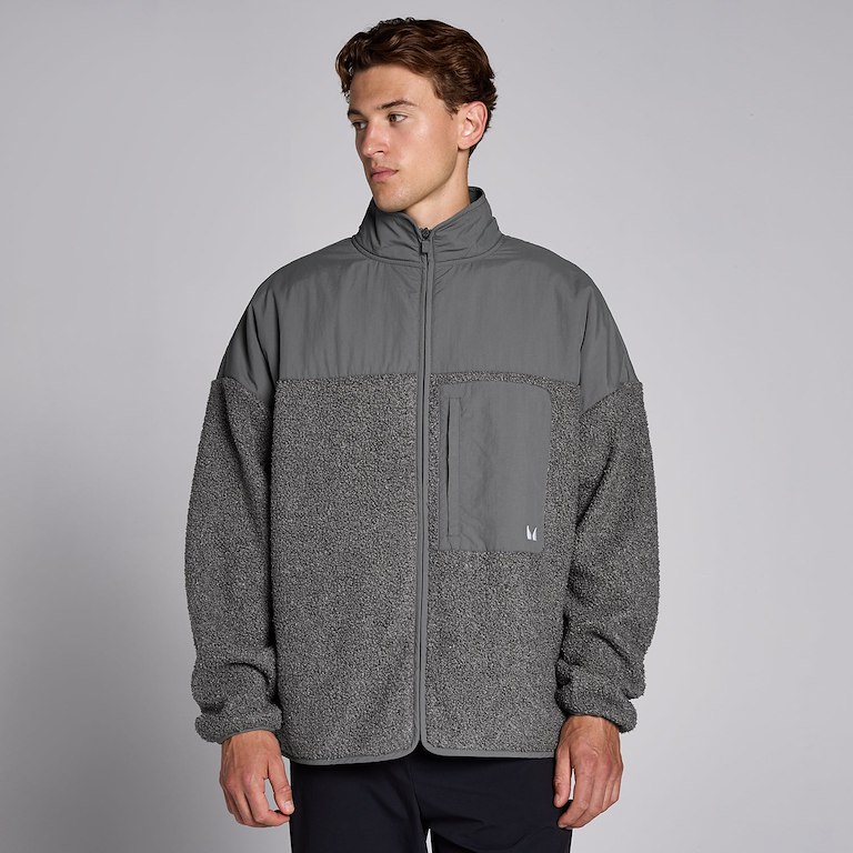 MP Men's Lifestyle Hybrid Fleece - muška jakna - mahovina-siva