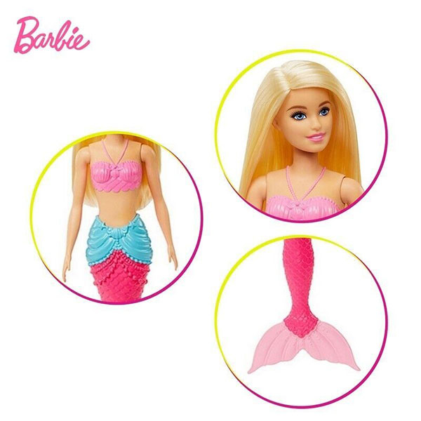 Barbie lutka sirena roze HGR05/056323