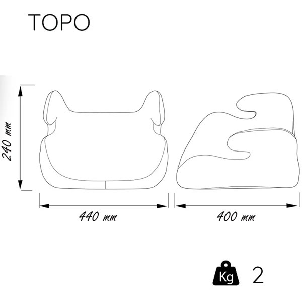 Auto Sedište za decu od 15-36kg Topo Cars Linea Nania 2015800196