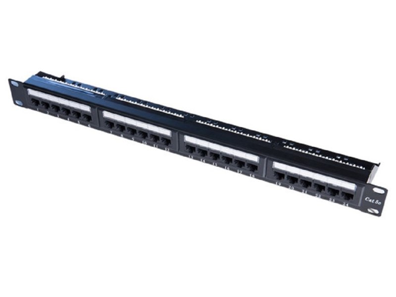 OWIRE 19”/1U CAT6 24 PORTA PATCH PANEL