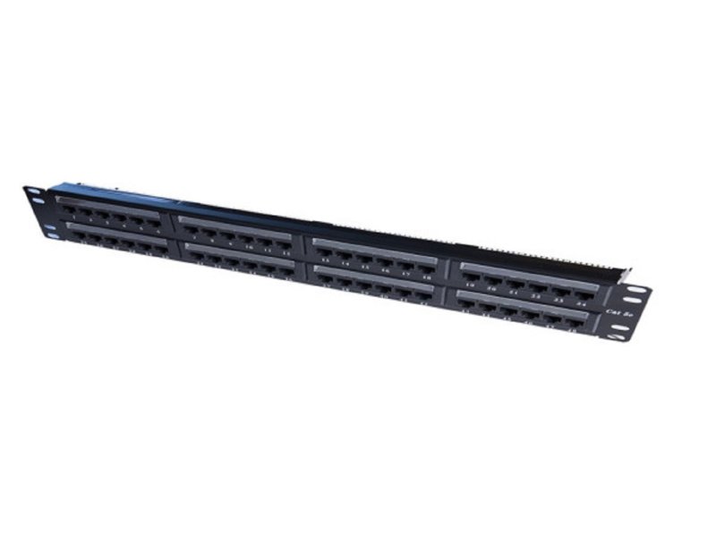 OWIRE 19”/2U CAT6 48 PORT PATCH PANEL