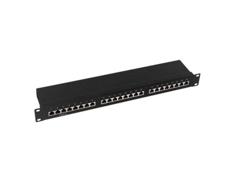 OWIRE 19”/1U CAT6A 24 PORTA PATCH PANEL