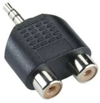 S BOX ADAPTER ADAP 3 5MM 2XRCA