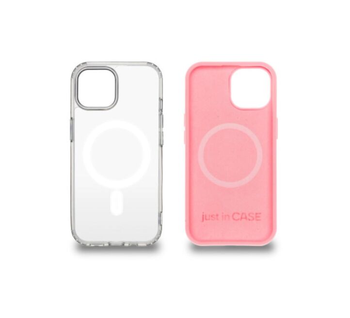 Just in Case 2u1 Extra case MAG MIX PLUS paket za iPhone 15 - Pink