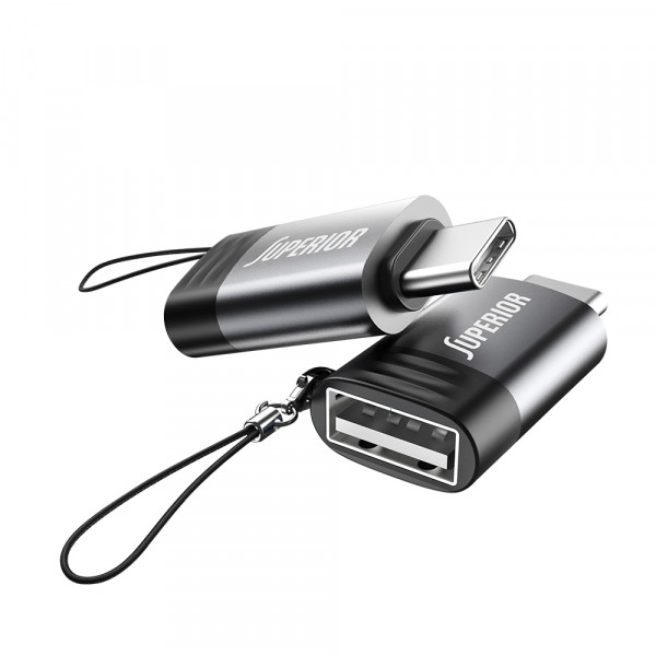 Adapter OTG Superior SU-A100 Type C USB sivi