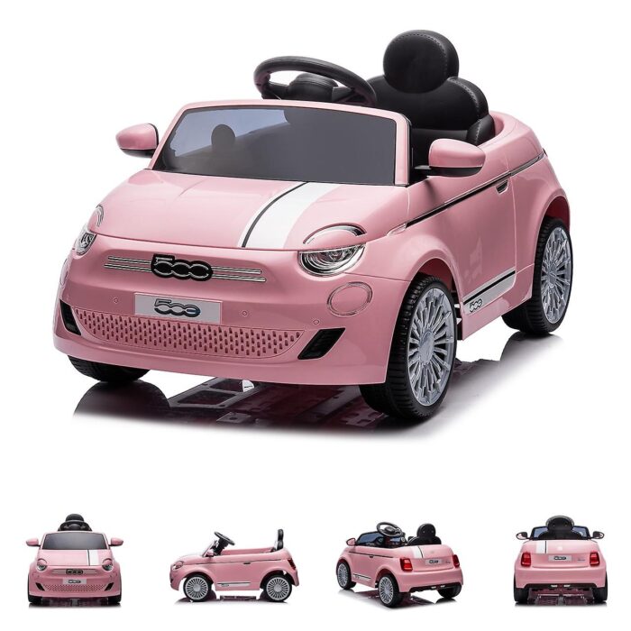 Fiat 500 na akumulator 237 pink