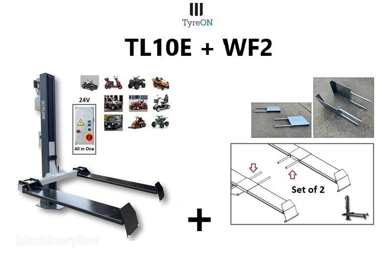 Nova TyreON ► 1 columns Liftr quads, lawn mowers, tricycles, minicars + whee stubasta auto dizalica