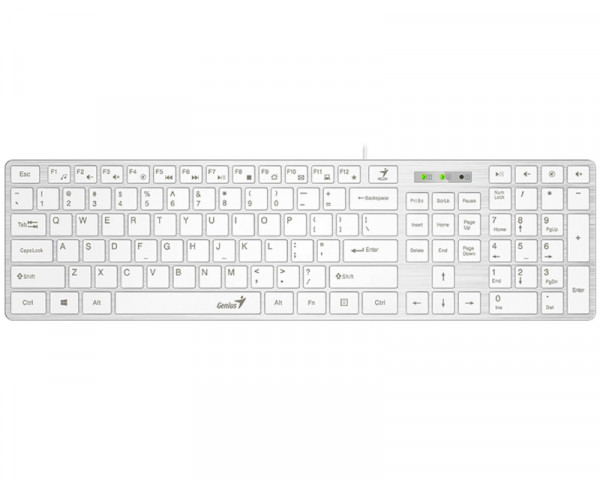 GENIUS SlimStar 126 USB US bela tastatura