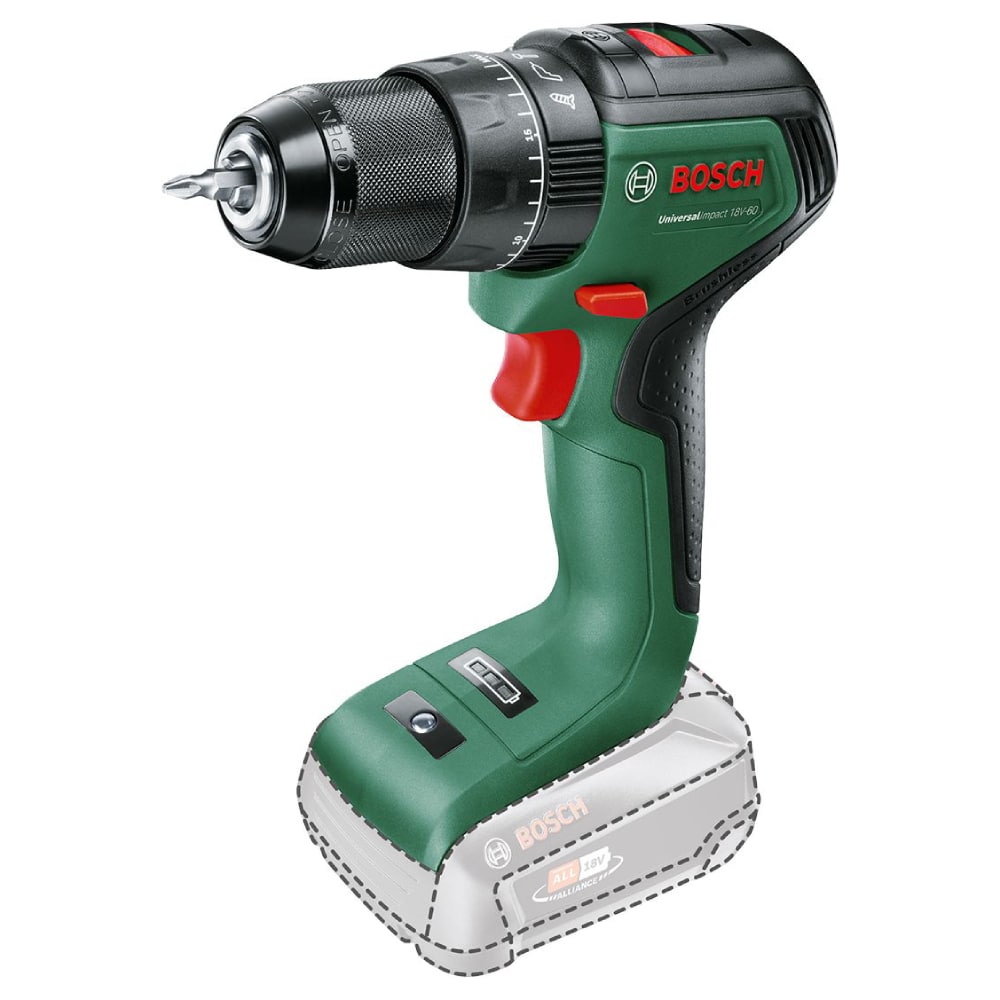 BOSCH 06039D7100 UniversalImpact 18V-60 Akumulatorska vibraciona bušilica SOLO