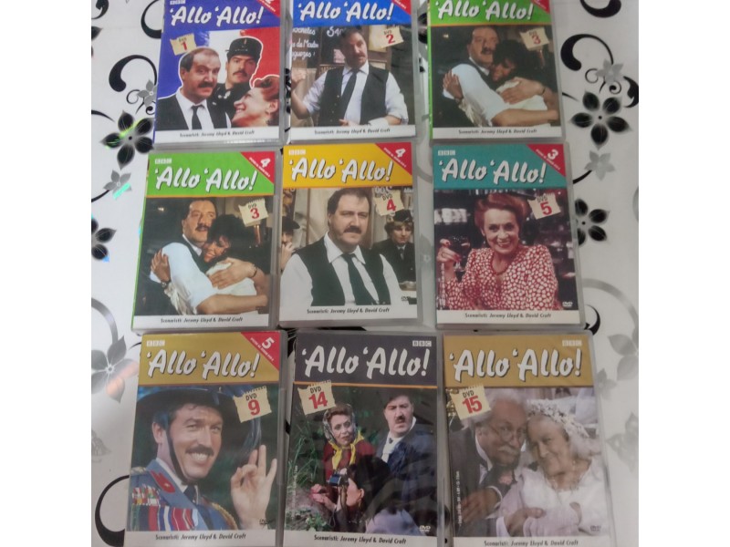 Allo Allo( Lot DVD) 9 komada