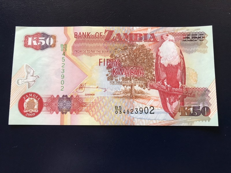 ZAMBIA 50 KWACHA.2009.