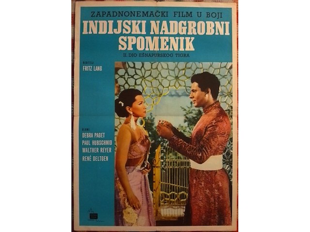 plakat INDIJSKI NADGROBNI SPOMENIK (Fritz Lang)