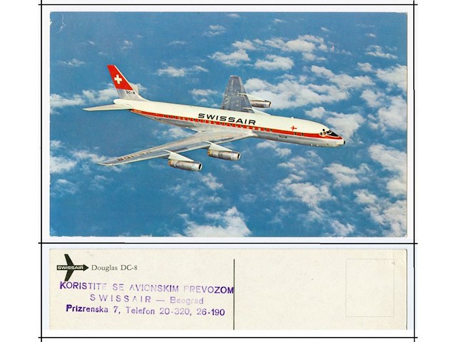 AVION DOUGLAS DC-8 (SWISSAIR) JUGOSLAVIJA