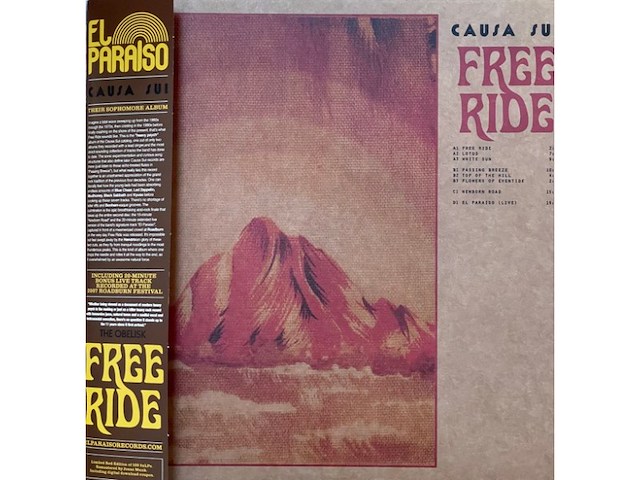 Causa Sui ‎– Free Ride 2xLP Red Vinyl