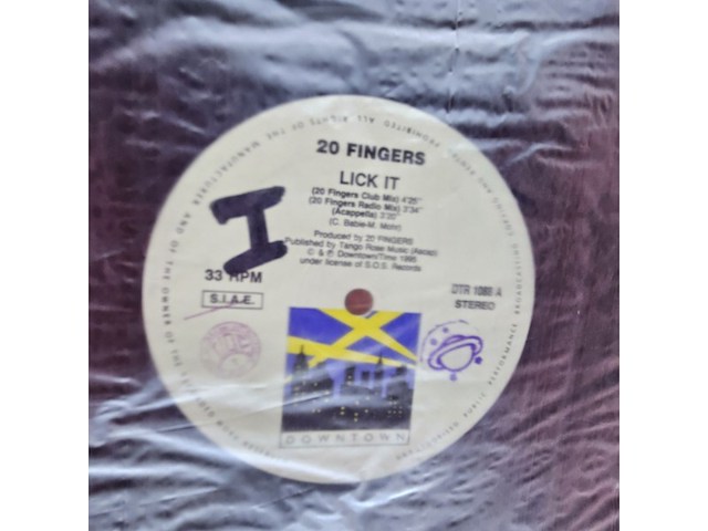 20 Fingers Featuring Roula ‎– Lick It, LP, Maxi