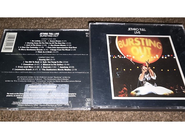 Jethro Tull - Live, Bursting out 2CDa , ORIGINAL