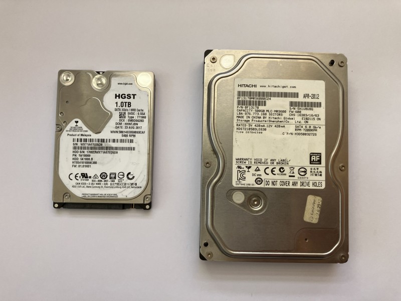 NEISPRAVNI Hard Diskovi HDD 1TB/500GB 2,5/3,5 inca,SATA