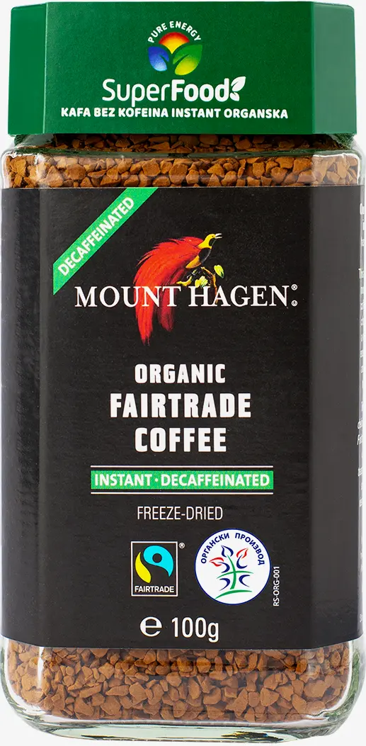 KAFA INSTANT BEZ KOFEINA organska 100g - Mount Hagen