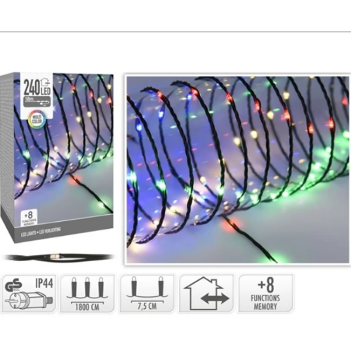 Novogodišnje LED lampice 240LED multicolor 18m