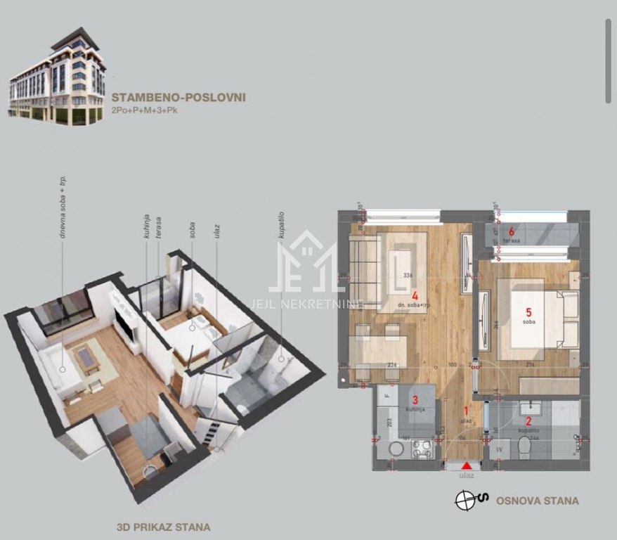 Jednoiposoban stan, 35. 62m2 centar grada