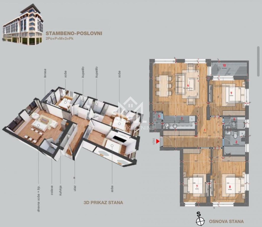 Četvorosoban stan, 95. 48m2 centar grada