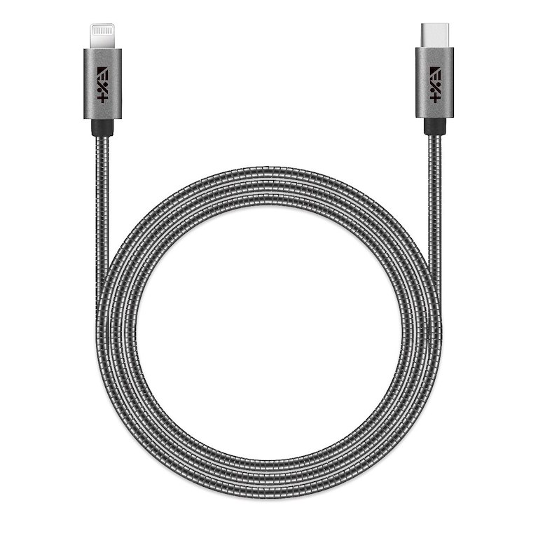 Next One SPACE GRAY USB-C TO LIGHTNING 1,2m METALLIC CABLE