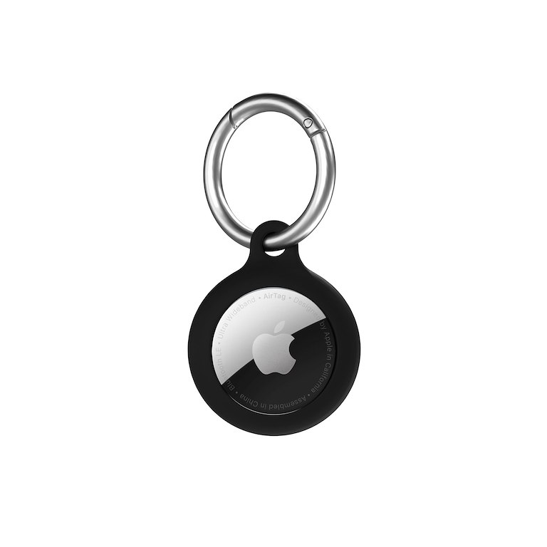 Next One AirTag Secure Silicone Key Clip | Black