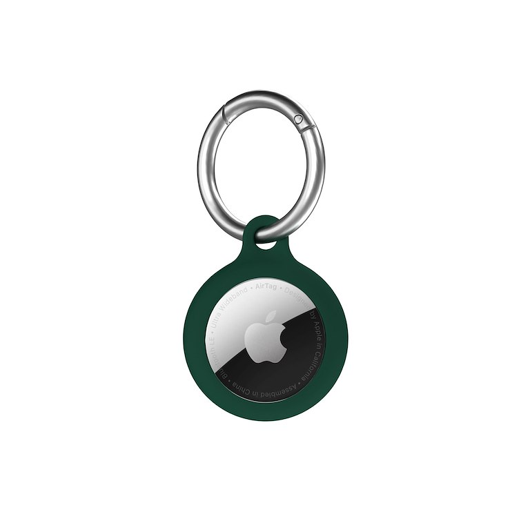 Next One AirTag Secure Silicone Key Clip | Leaf Green