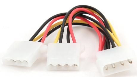 Internal power Molex 4-pin splitter kabl 15cm