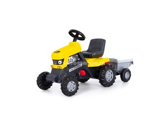 Traktor sa prikolicom žuti 089328