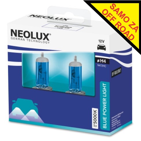 NEOLUX Blue Power Light H4 N472HC-2SCB 100/90W 12V P43T 10X21ANEOLX 4052899547063