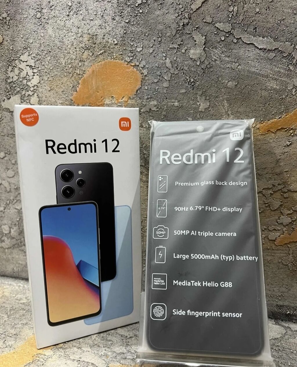 Xiaomi Redmi 12, 128 GB, bоја - Crna, Otisak prsta, Dual SIM, Face ID