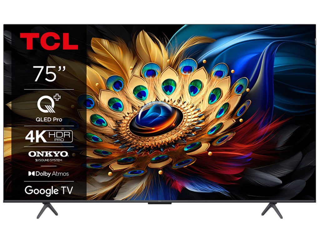 Televizor TCL75C655/QLED/75"/4K UHD/60Hz/Google TV/crna