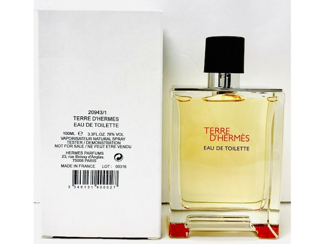 HERMES TERRE D HERMES TESTER EDT/100ml / Muški ORIGINAL