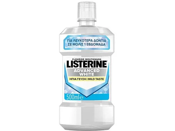 Listerine Tečnost za ispiranje usta Advanced White Mild