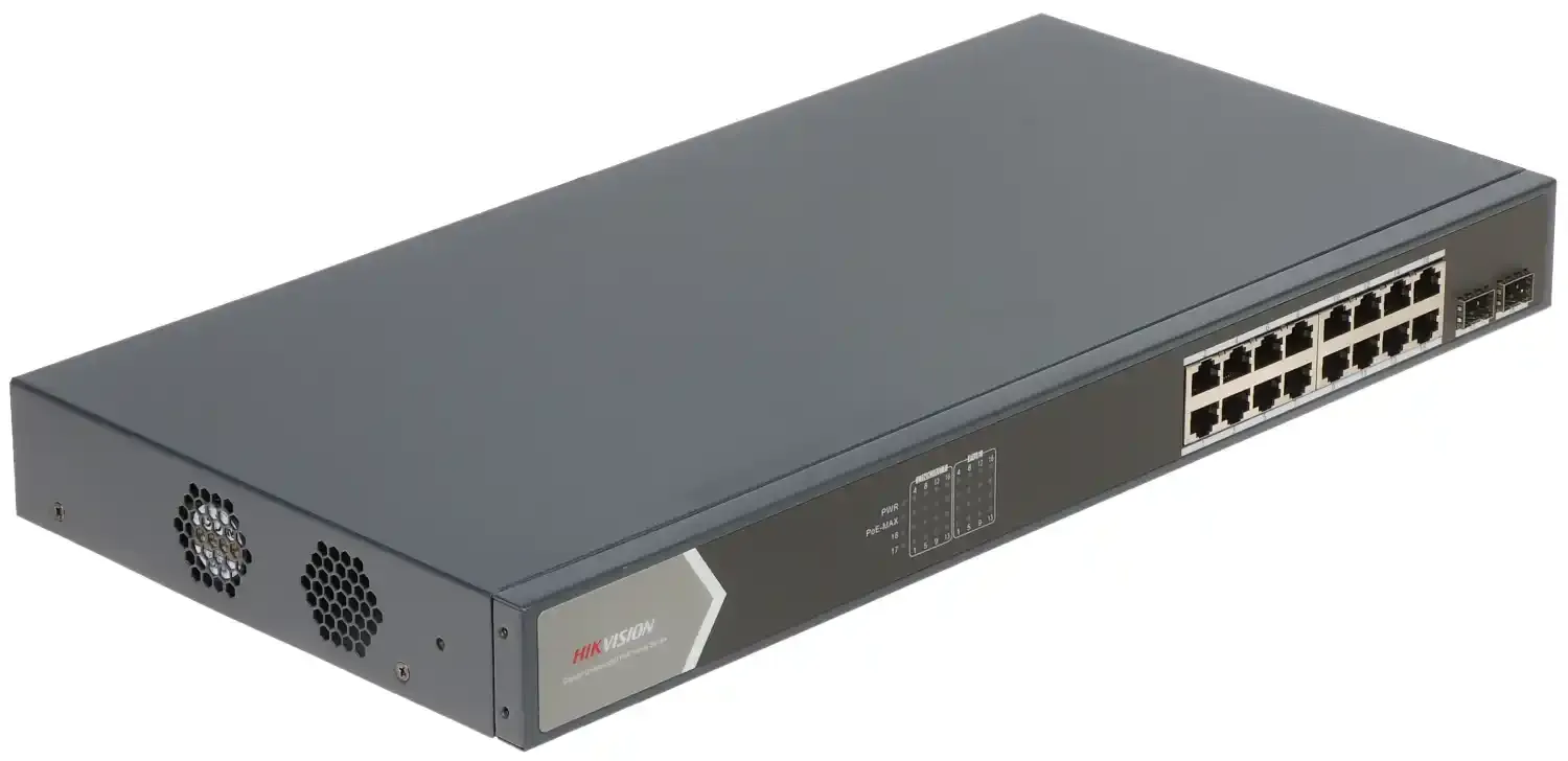 Hikvision DS-3E0518P-E/M 16-portni PoE switch