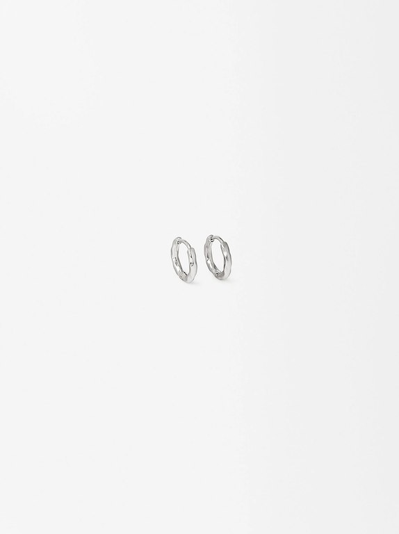 Irregular Hoops Earrings - Stainless Steel