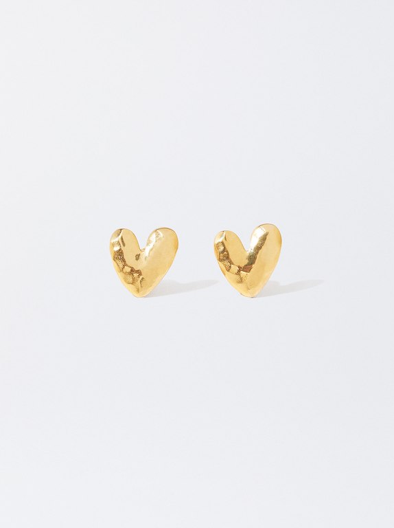 Stainless Steel Earrings With Heart