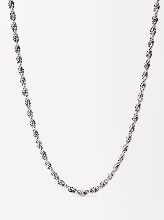 Solomon Cord Necklace - Stainless Steel