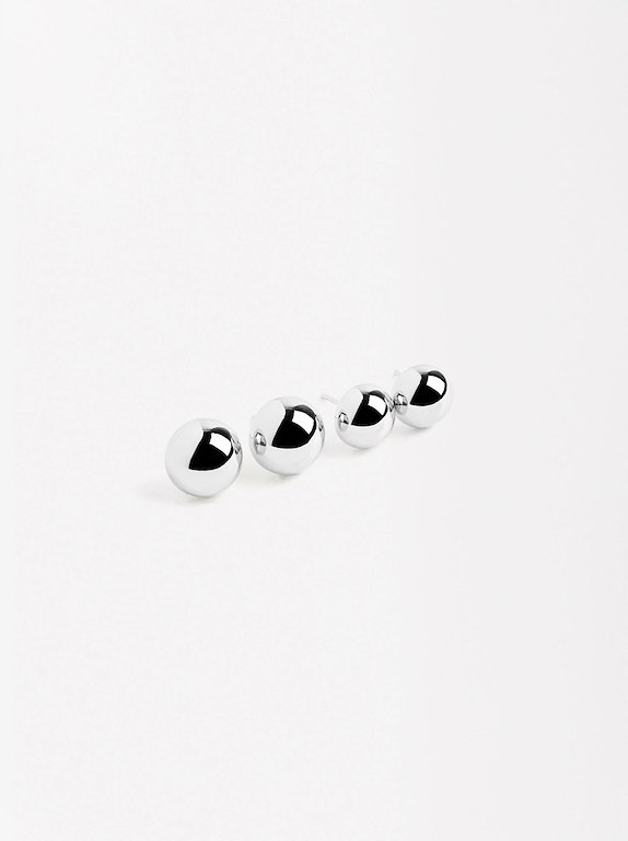 Sphere Earrings Set - Stainless Steel