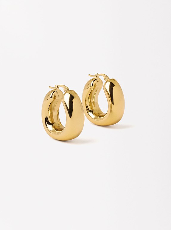 Large Hoops Earrings - Stainless Steel